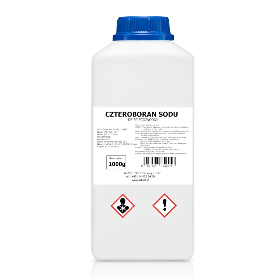 Boraks - Czteroboran sodu dziesięciowodny • 1kg tabsol.pl