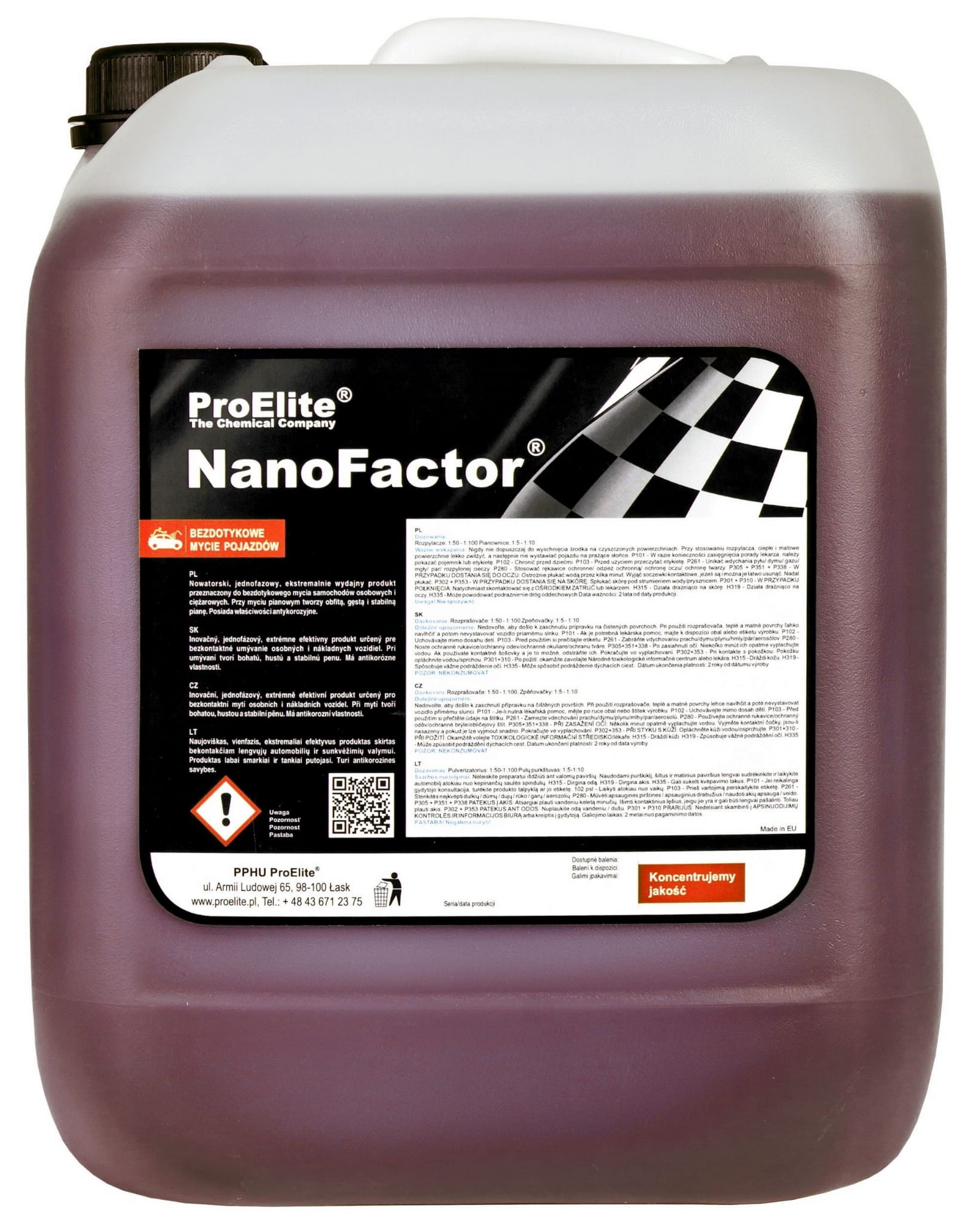 Nanofactor aktywna piana do myjni ProElite • 20l tabsol.pl